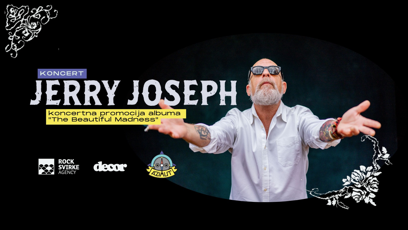 Jerry Joseph (USA) / Azimut, Šibenik / 15/02/2023 - Rock Svirke Agency