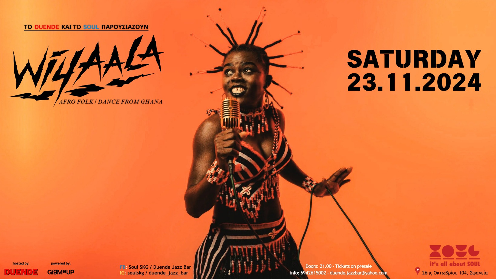 Wiyaala & The YagaYagas (GHA/SLO) / SOUL, Thessaloniki / 23/11/2024 ...