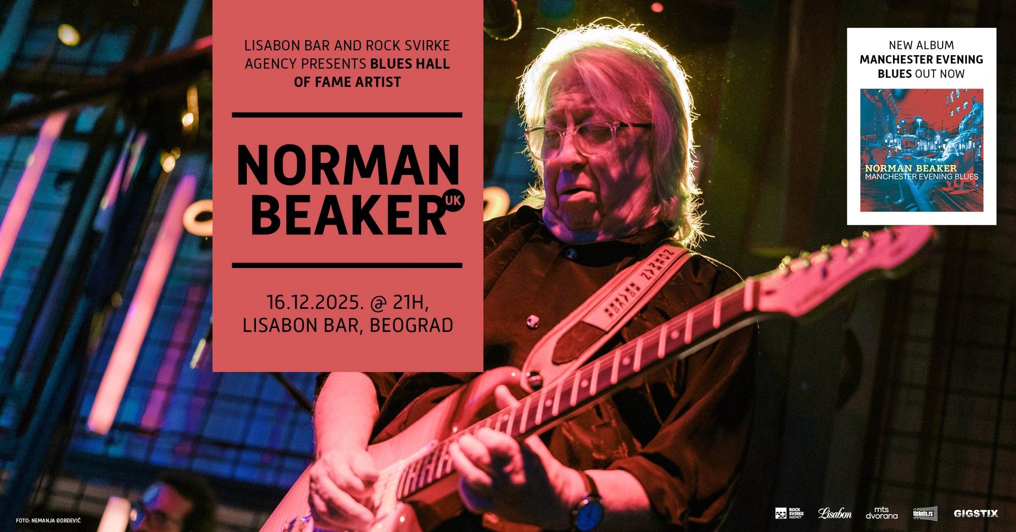 Norman Beaker Trio (Blues Hall of Fame, UK) / Lisabon bar, Beograd / 16 ...